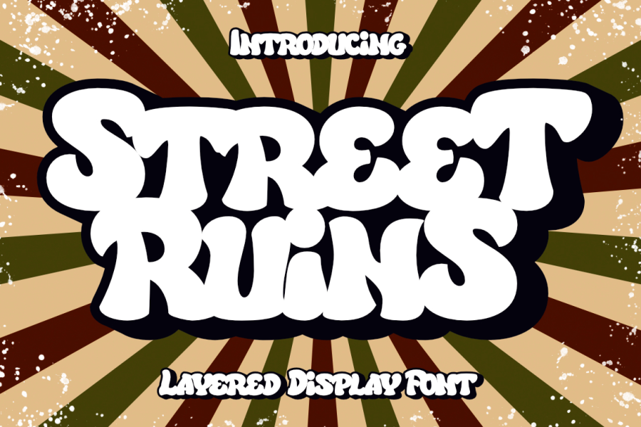 Street Ruins DEMO Font · 1001 Fonts
