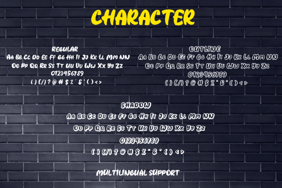 Strezy Break Outline Font · 1001 Fonts