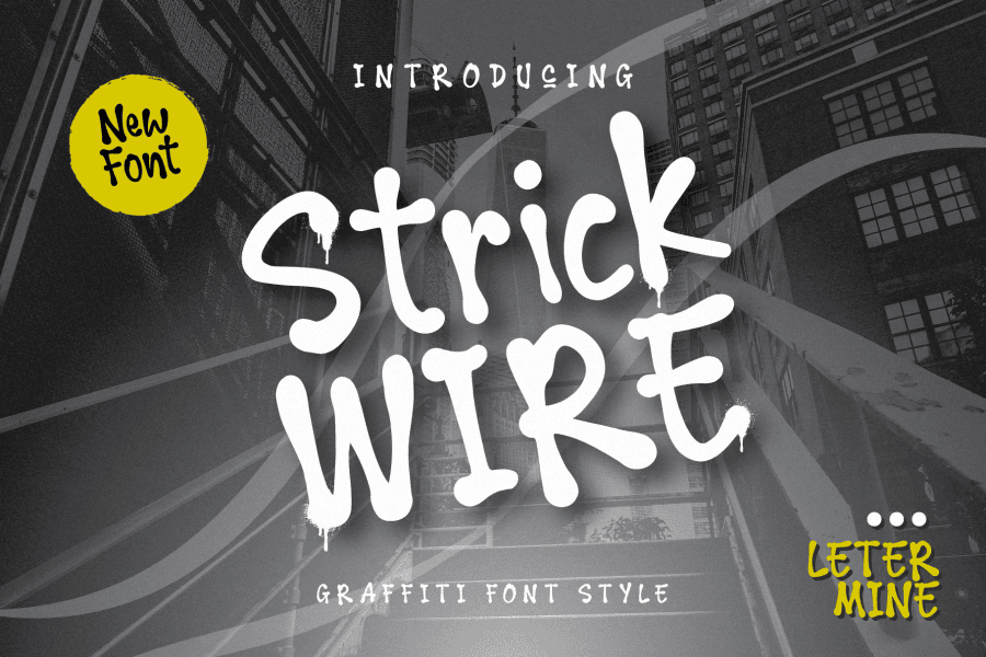 Strick Wire Demo Font · 1001 Fonts