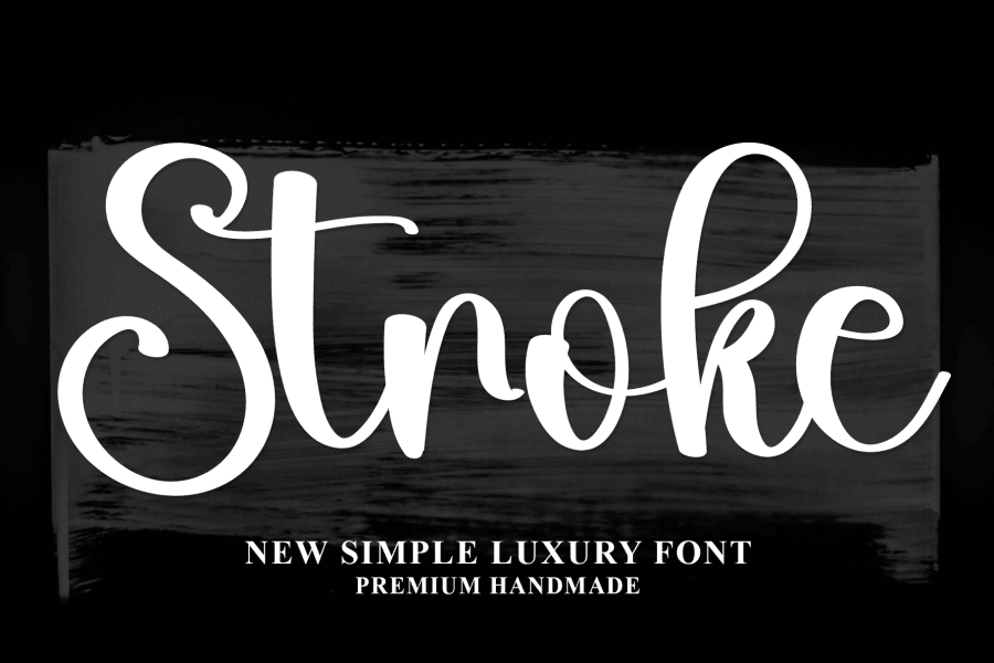 Stroke Font · 1001 Fonts