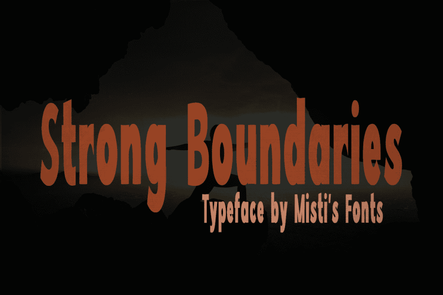 Strong Boundaries Font · 1001 Fonts