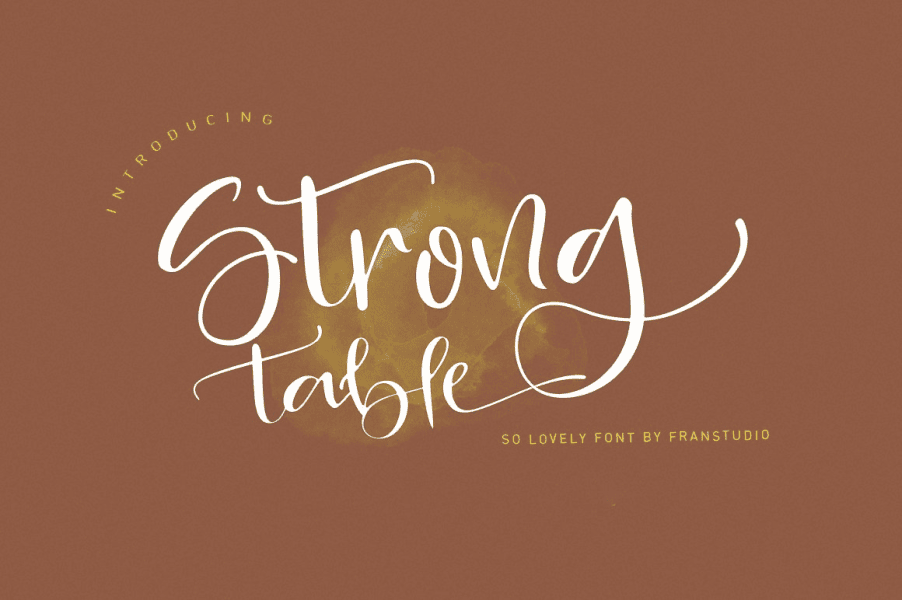 Strong table Font · 1001 Fonts