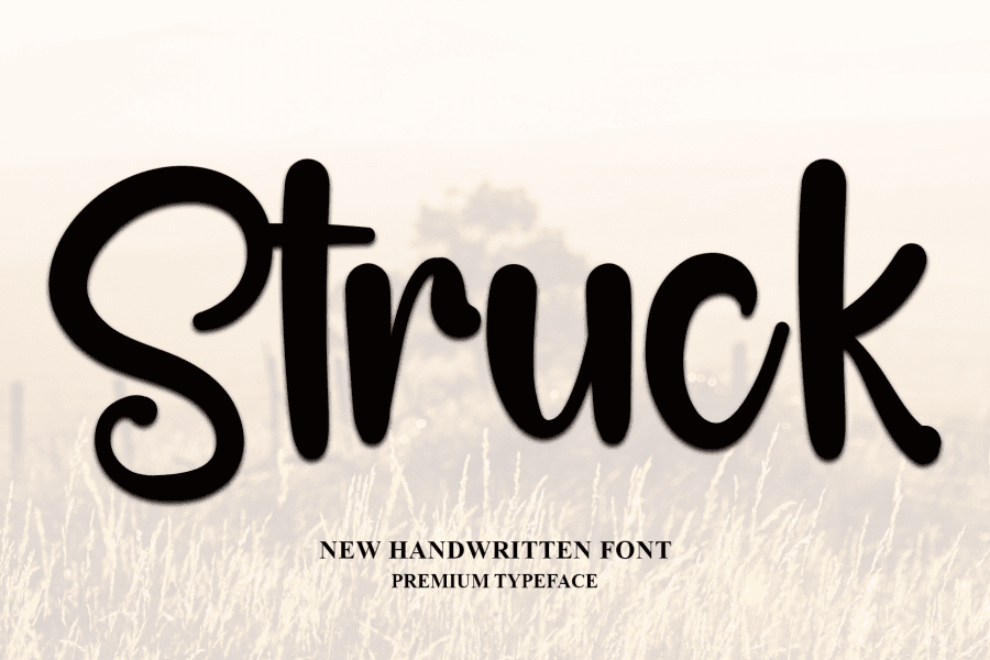 Struck Font · 1001 Fonts