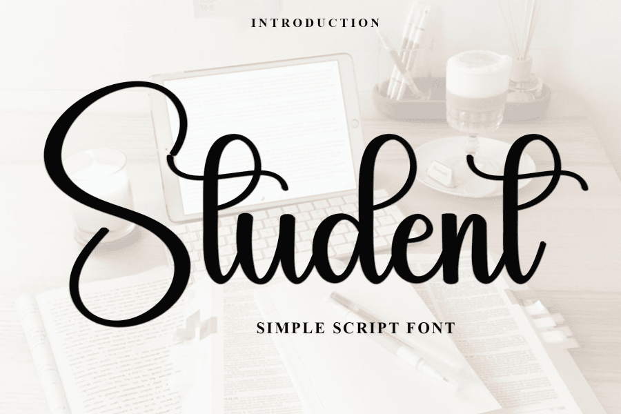 Student School Font · 1001 Fonts