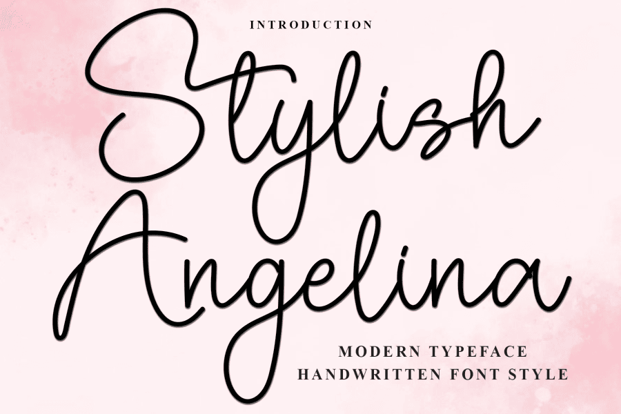 Stylish Angelina Font · 1001 Fonts