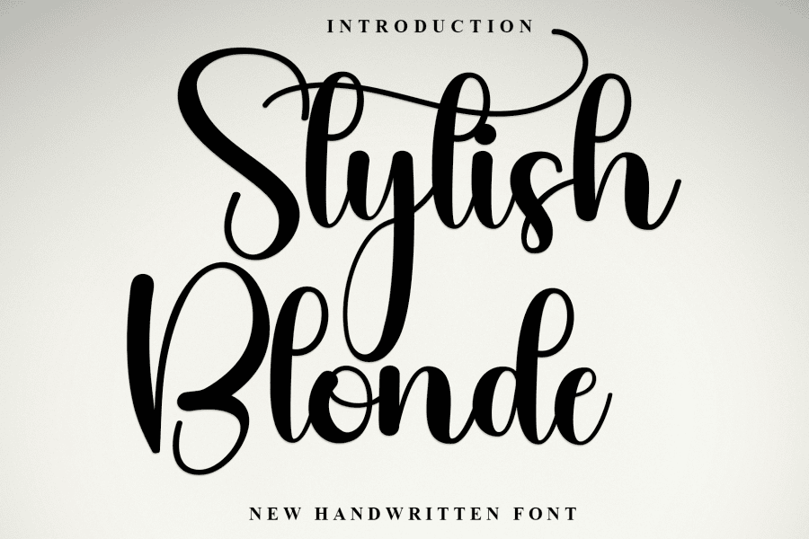 Stylish Blonde Font · 1001 Fonts
