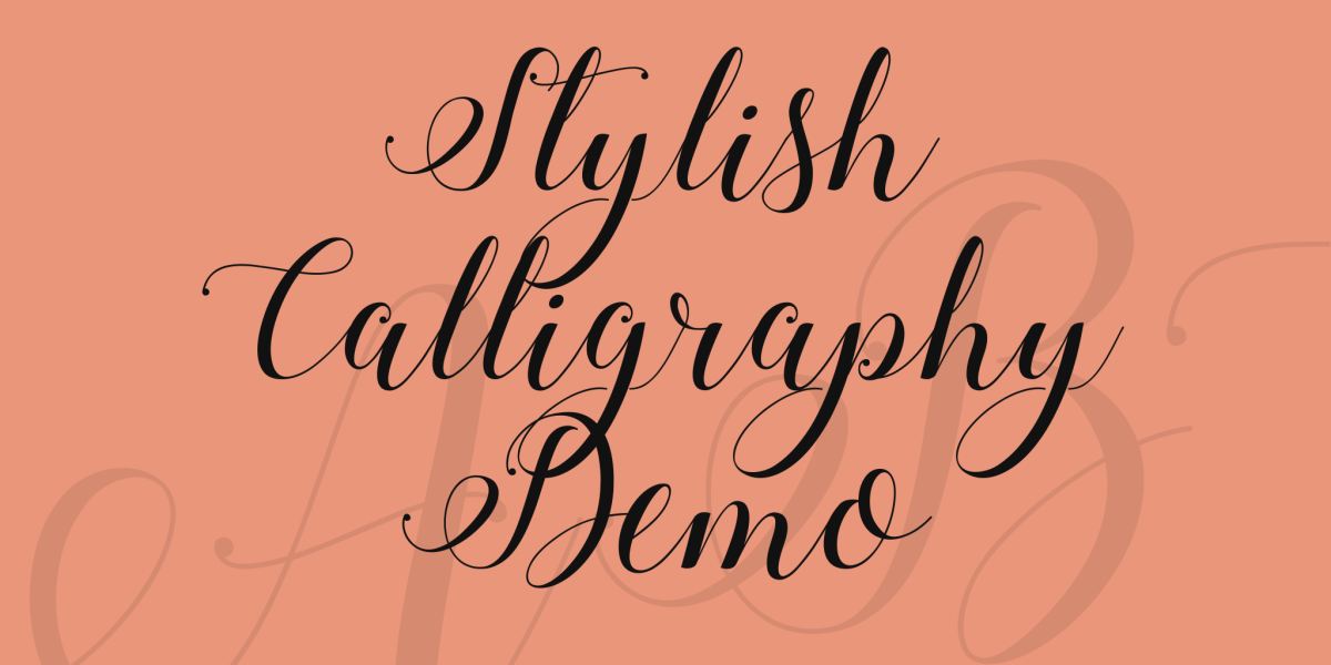 Stylish Calligraphy Demo Font · 1001 Fonts