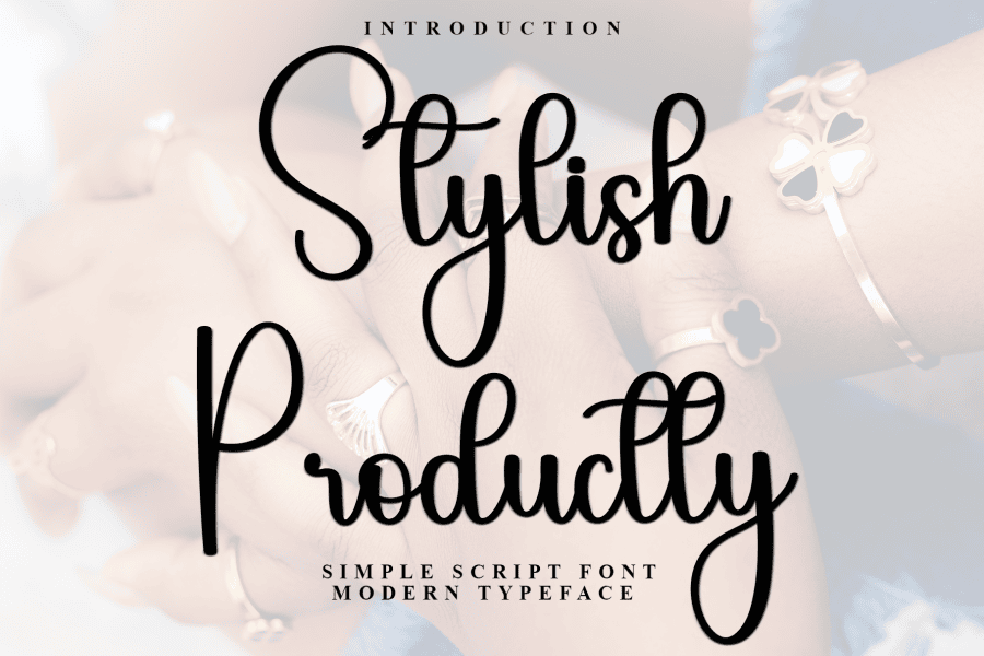 Stylish Productly Font 1001 Fonts