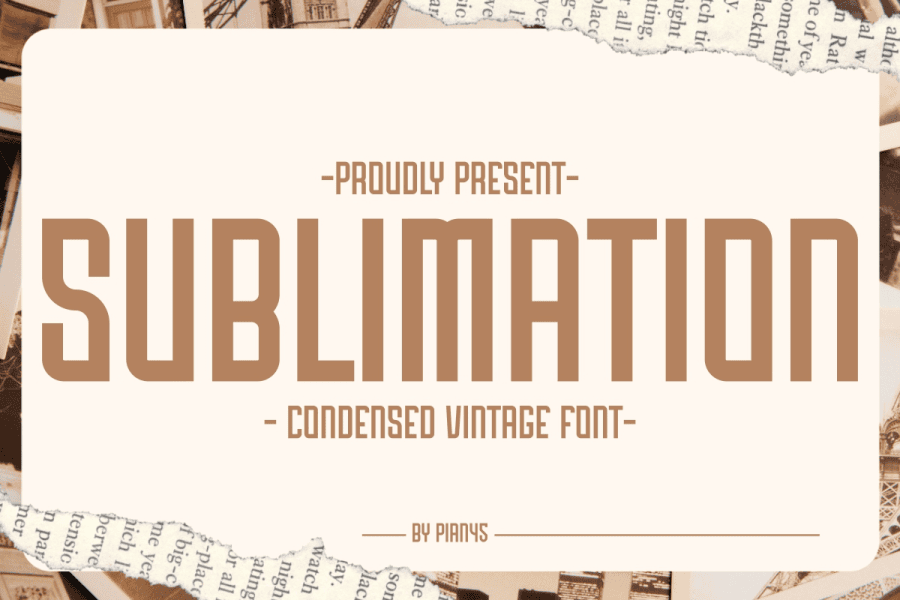 Sublimation Font · 1001 Fonts