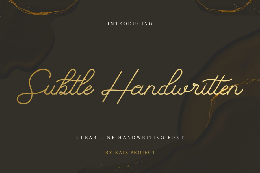 Subtle Handwritten Font · 1001 Fonts