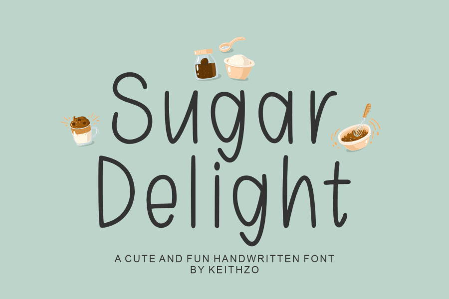 1 Free Adorable Script, Dessert, Family Crafts Font · 1001 Fonts
