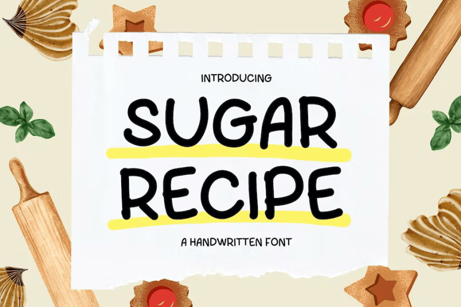 Sugar Recipe Font · 1001 Fonts