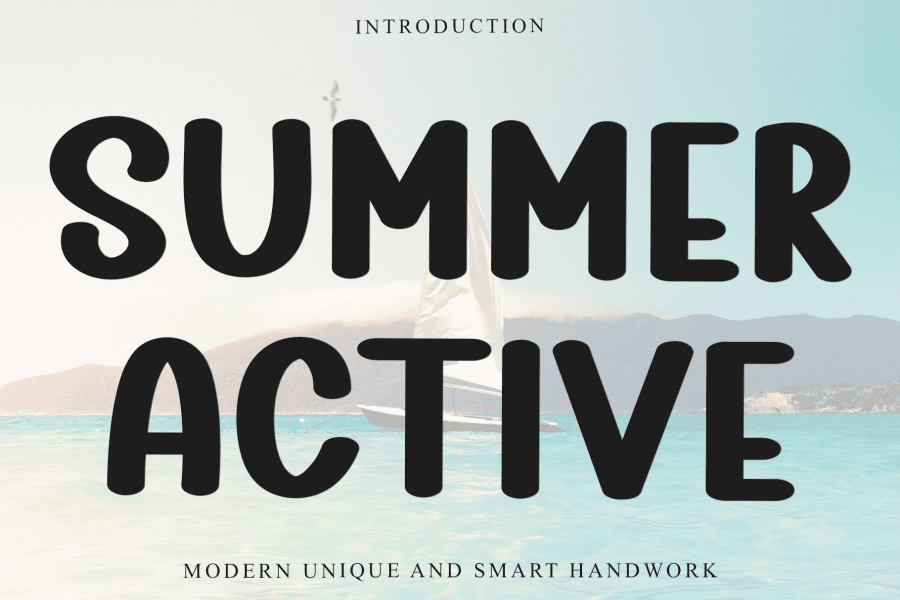 Summer Active Font · 1001 Fonts