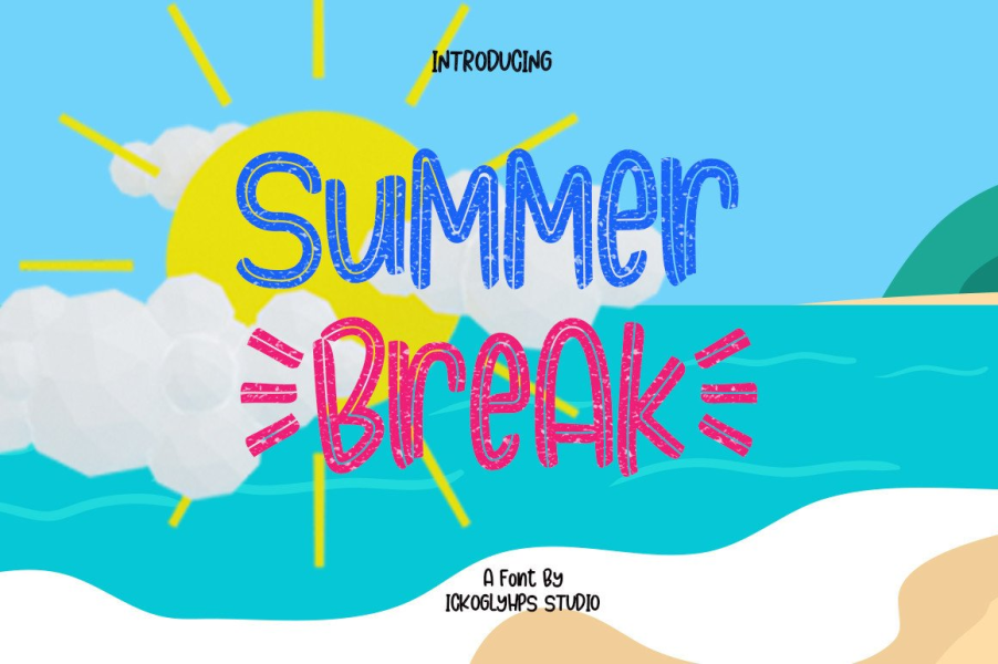 Summer Break Font · 1001 Fonts