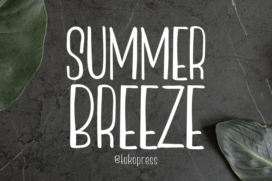 Summer-Breeze Font · 1001 Fonts