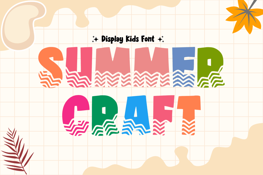 Summer Crafts Font · 1001 Fonts