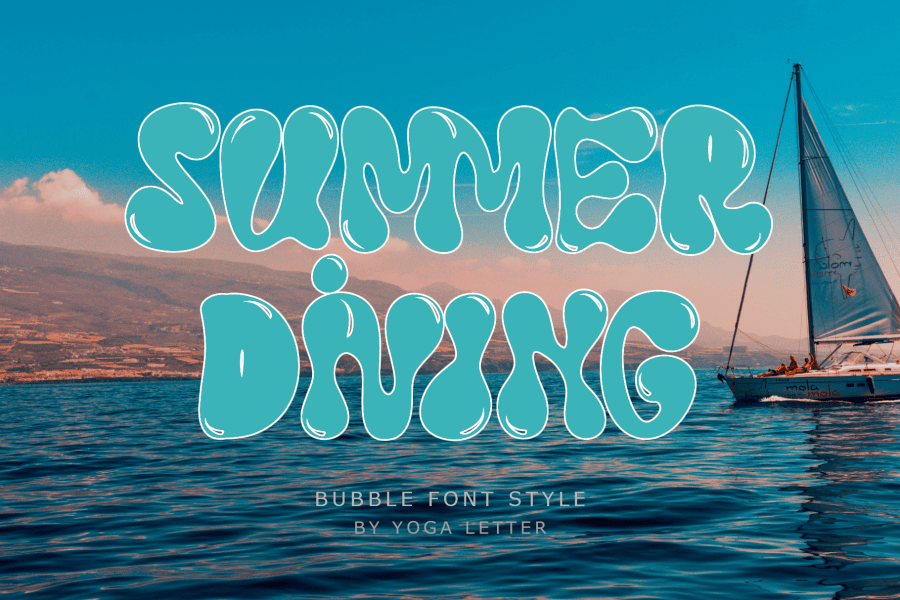 Summer Diving Font · 1001 Fonts
