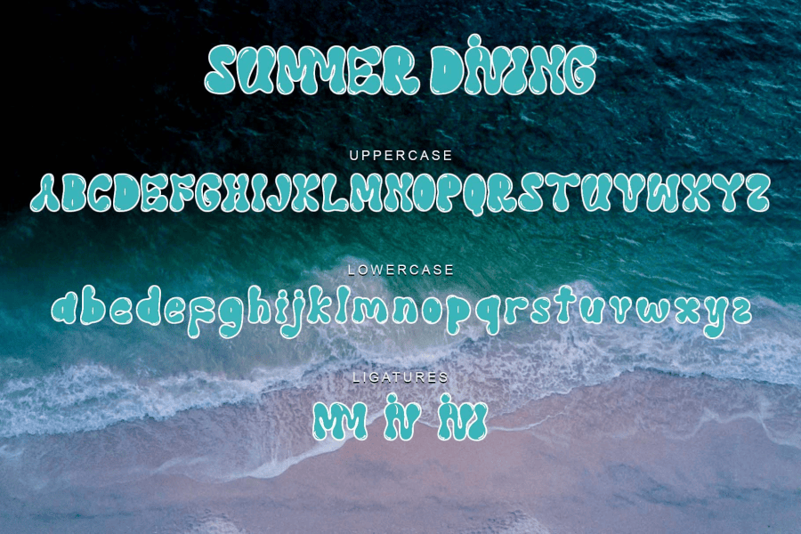 Summer Diving Font · 1001 Fonts