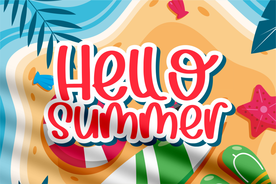 Summer Flowers Font Family · 1001 Fonts