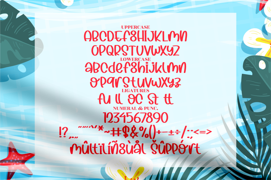 Summer Flowers Font Family · 1001 Fonts