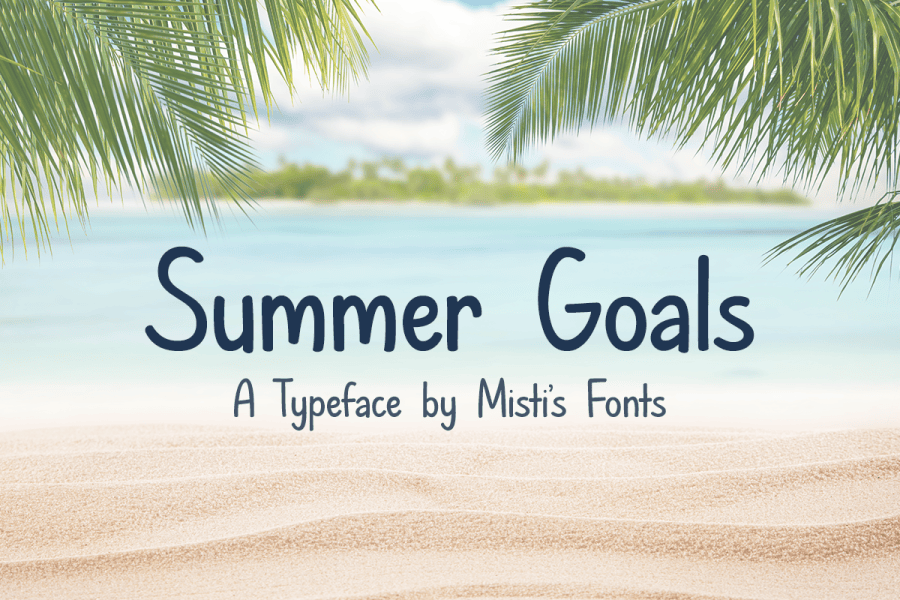 Summer Goals Font · 1001 Fonts