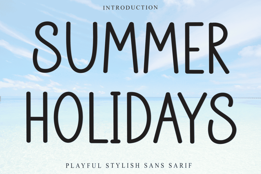 Summer Holidays Font · 1001 Fonts