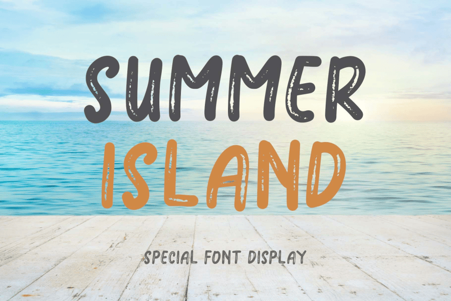 Summer Island Font · 1001 Fonts