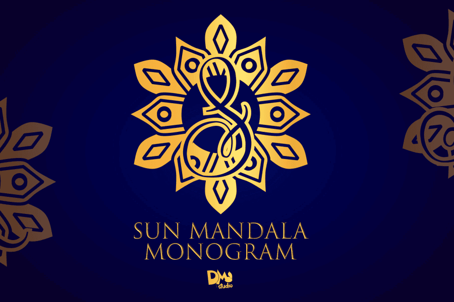 Sun Mandala Monogram Font · 1001 Fonts