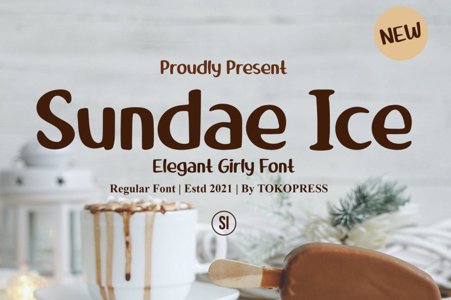 Sundae Ice Font · 1001 Fonts