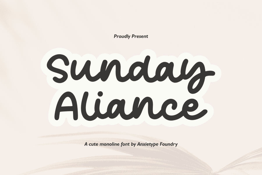 Sunday Aliance Font · 1001 Fonts