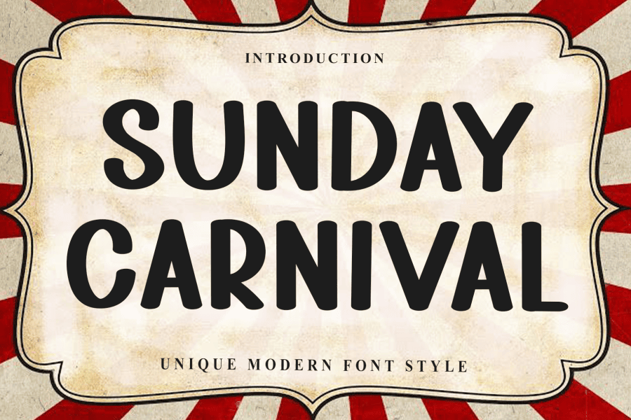 Sunday Carnival Font · 1001 Fonts