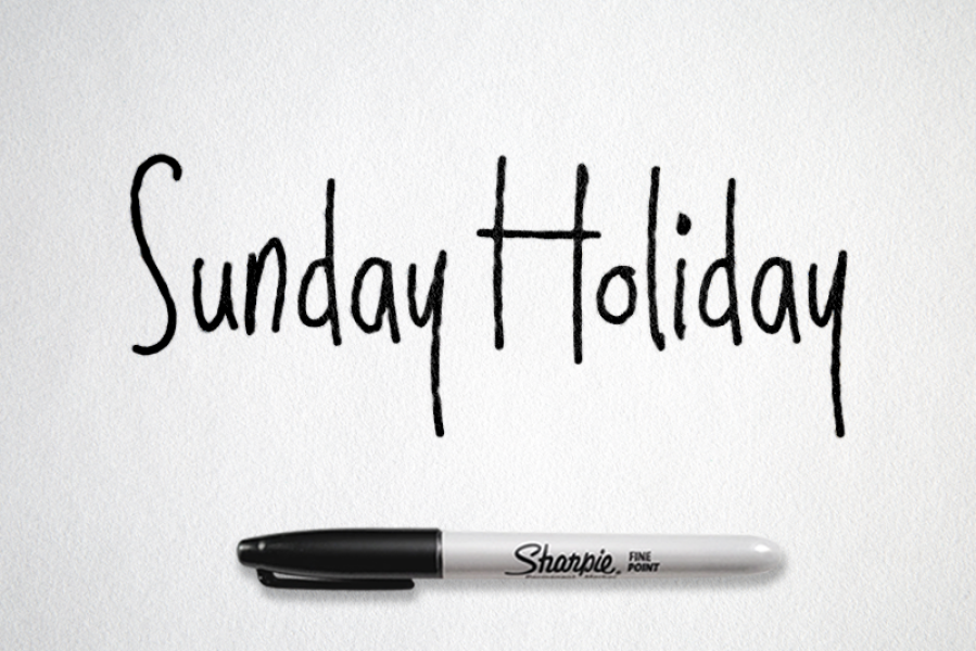 Sunday Holiday Font · 1001 Fonts