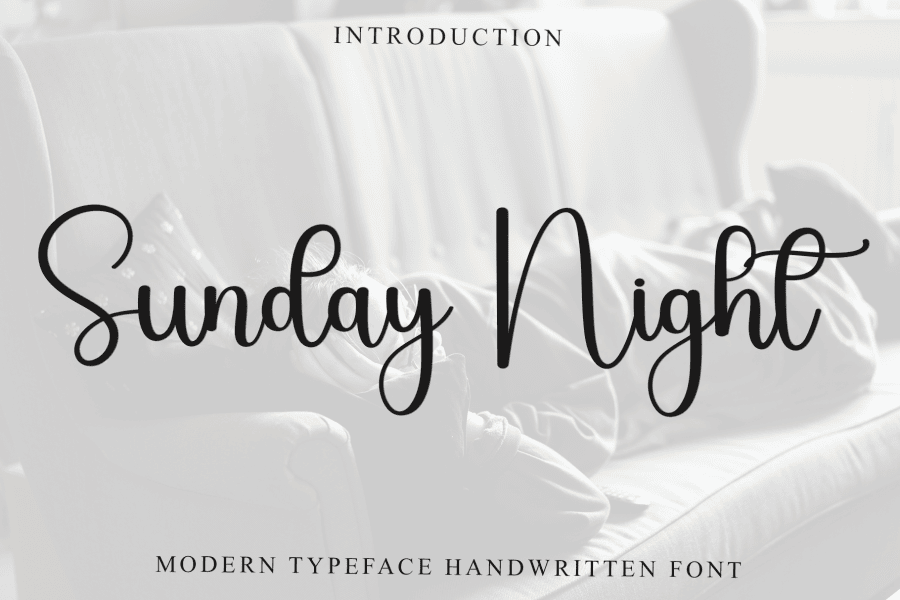 Sunday Night Font · 1001 Fonts