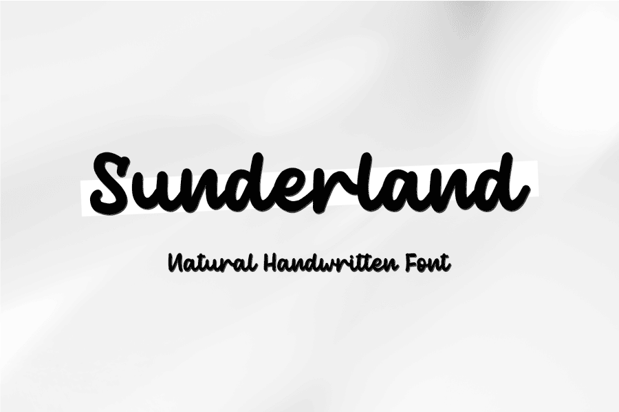 Sunderland - Personal Use Font · 1001 Fonts
