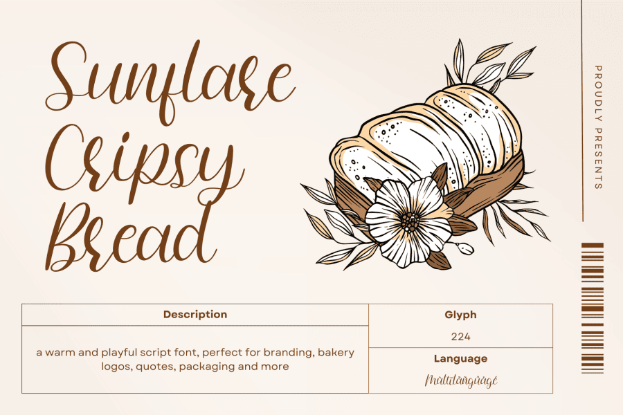 Sunflare Crispy Bread Font · 1001 Fonts