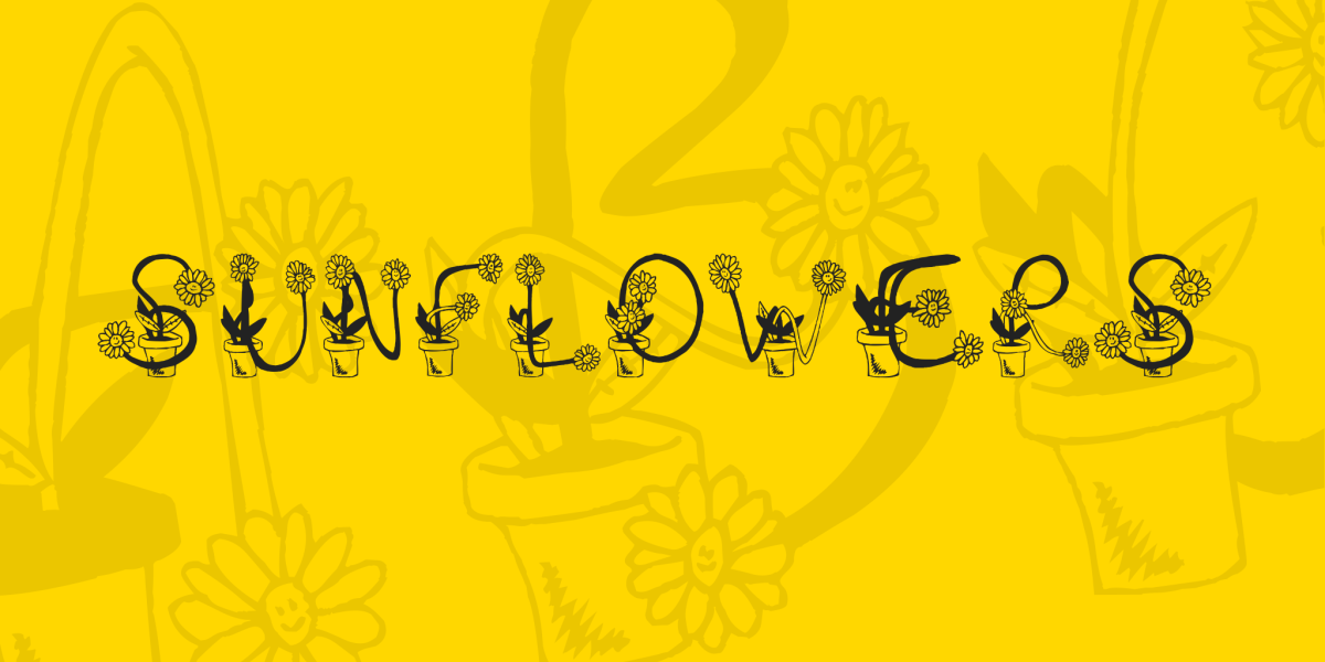 Sunflowers Font · 1001 Fonts