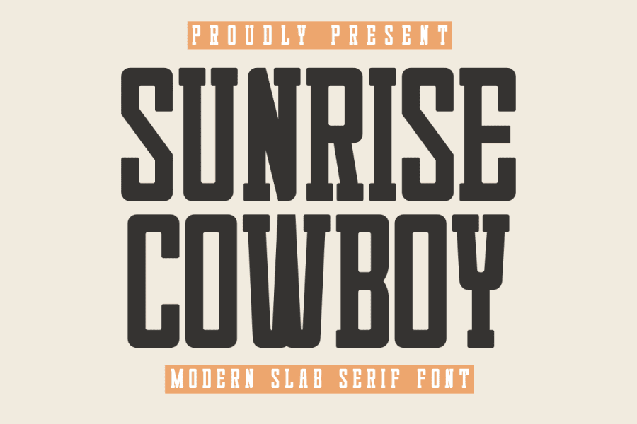 Sunrise Cowboy Font · 1001 Fonts