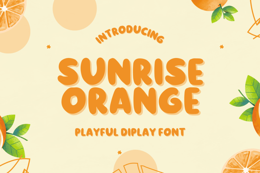 Sunrise Orange Font · 1001 Fonts