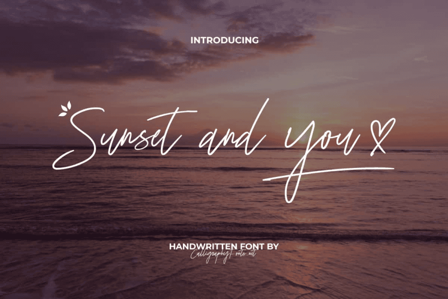 Sunset And You Demo Font · 1001 Fonts