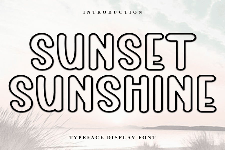 Sunset Sunshine Font · 1001 Fonts