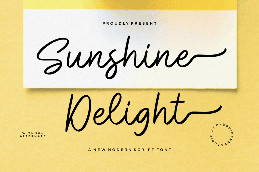 Sunshine Delight Font · 1001 Fonts