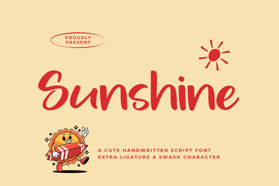 Sunshine Regular Font · 1001 Fonts
