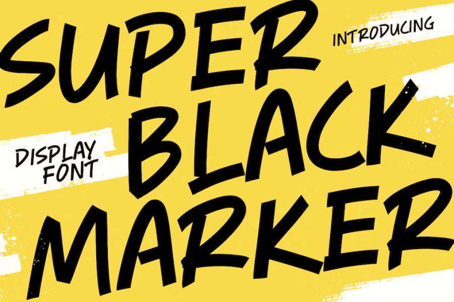 Super Black Marker Font · 1001 Fonts