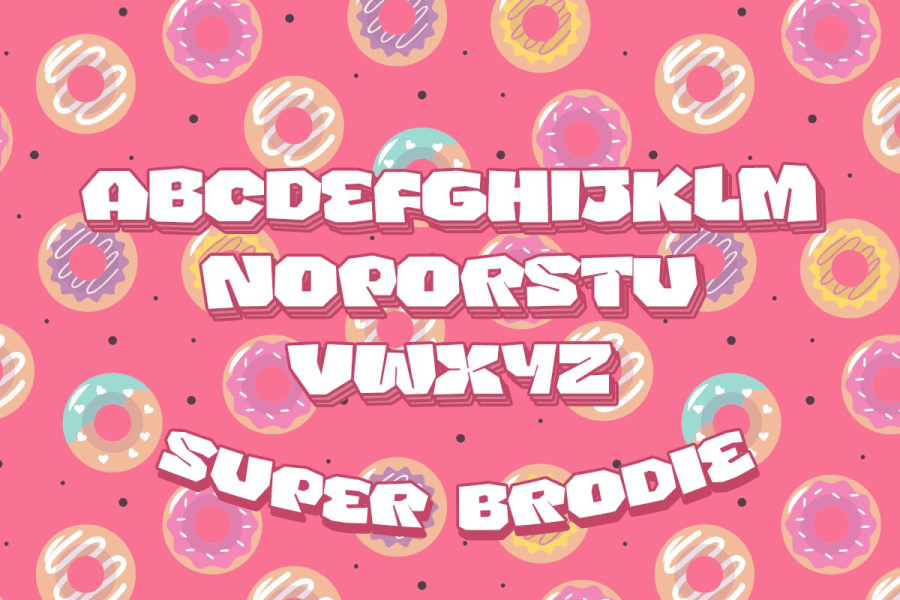 Super Brodie Font · 1001 Fonts