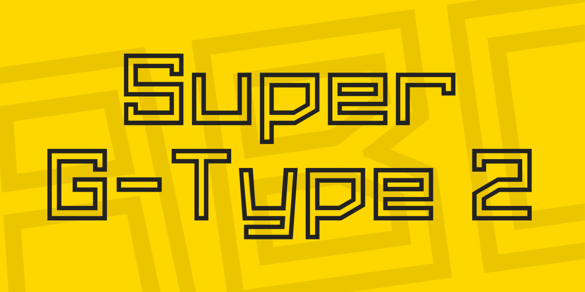 Super G-Type 2 Font · 1001 Fonts