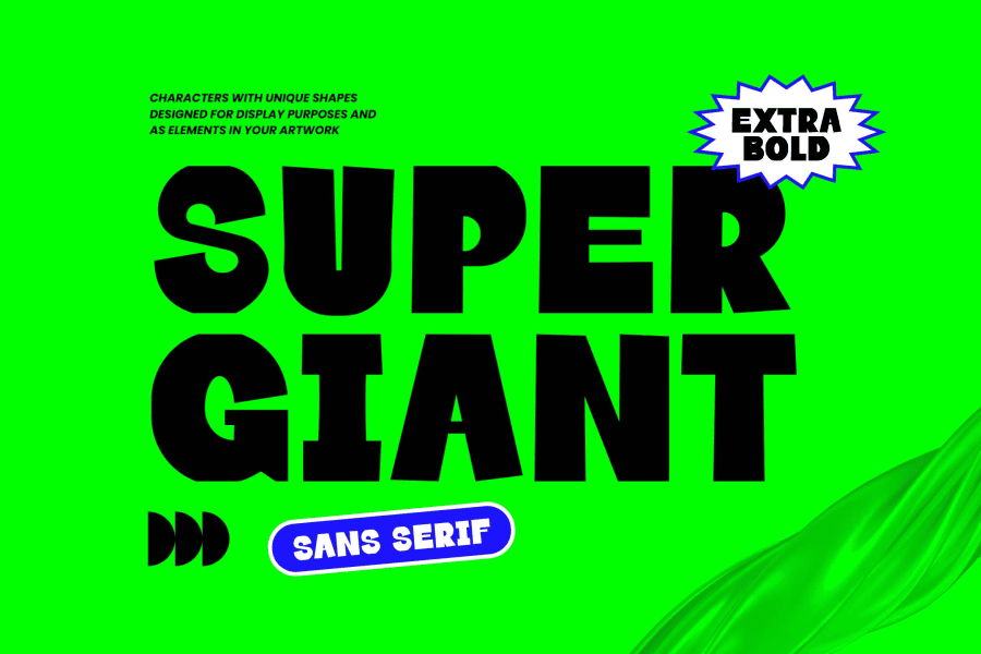 SUPER GIANT Font · 1001 Fonts