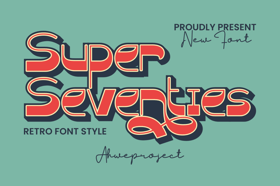 Super Seventies Font · 1001 Fonts