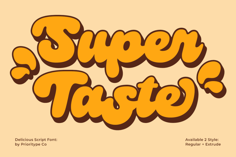 Super Taste DEMO Font Family · 1001 Fonts