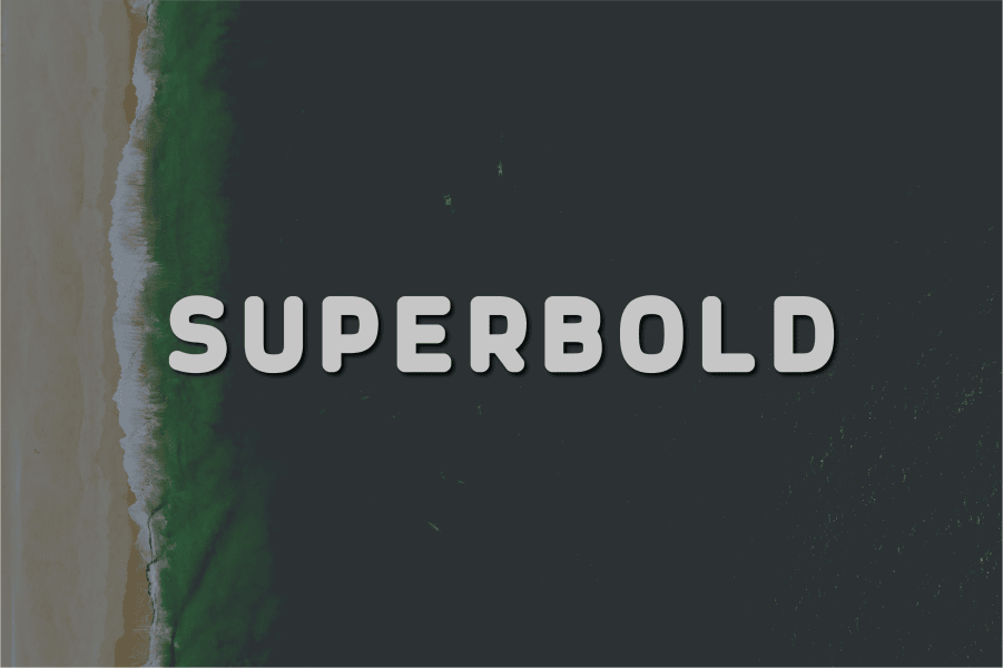 Superbold Font · 1001 Fonts