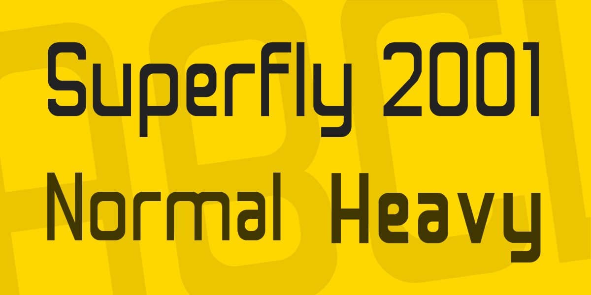 Superfly 2001 Font Family · 1001 Fonts